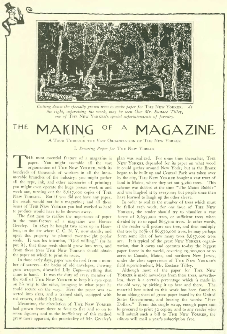 Making of a Magazine – A New Yorker State of Mind